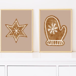 Gingerbread House 9 Prints, Christmas Printable Wall Art, Modern ...