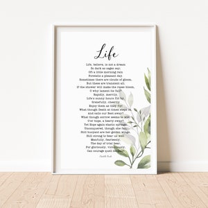 Charlotte Bronte Love Poem | Poem | Poetry | Wall Art | Instant ...