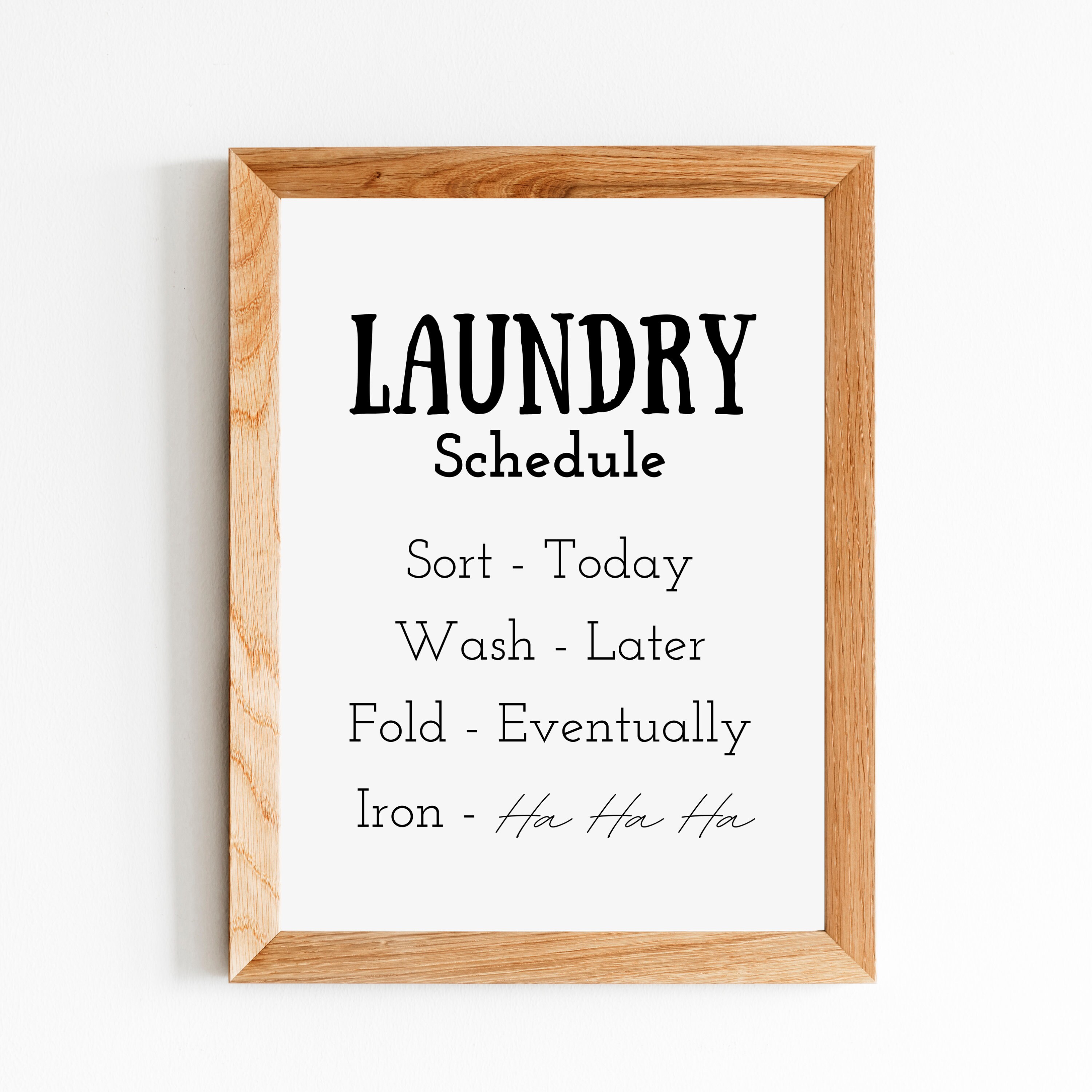 Laundry Quote, Funny Laundry Print, Housewarming Gift, Printable ...