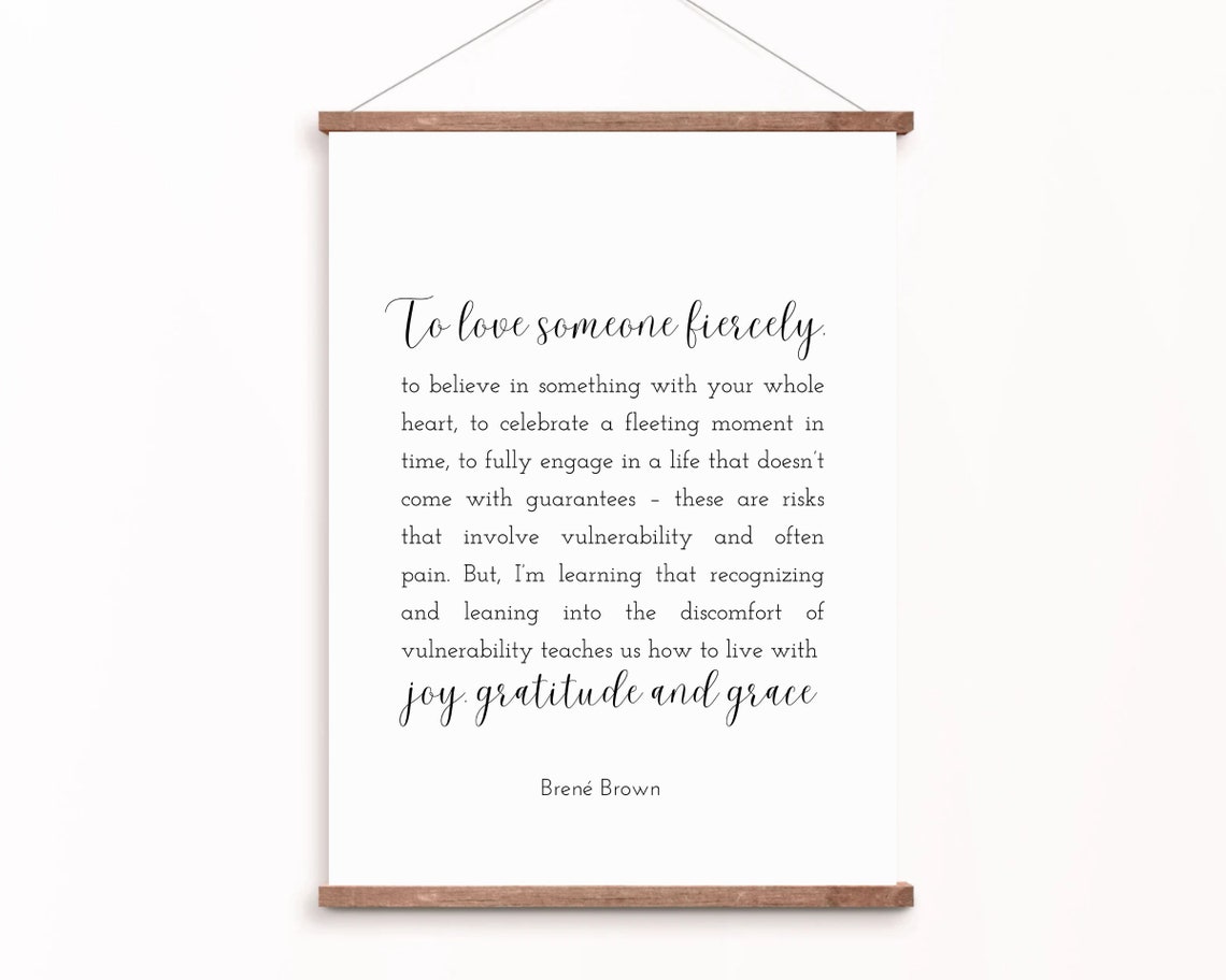 Brene Brown Quotes 6 Piece Wall Art Strong Back. Soft Front - Etsy