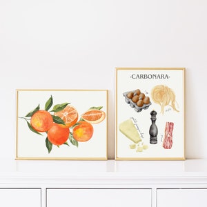 Italian Kitchen Wall Decor | Kitchen Wall Art Set of 12 PRINTABLES ...