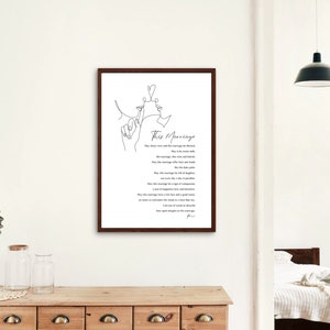 This Marriage by Rumi Poem Wedding Present DIGITAL DOWNLOAD Anniversary ...