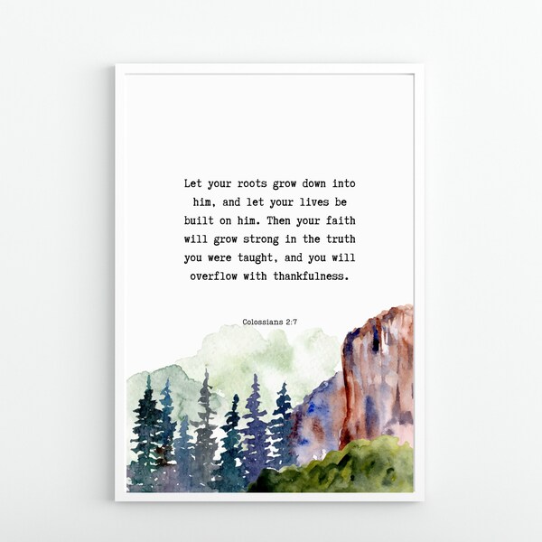 Colossians 2 7 - Etsy