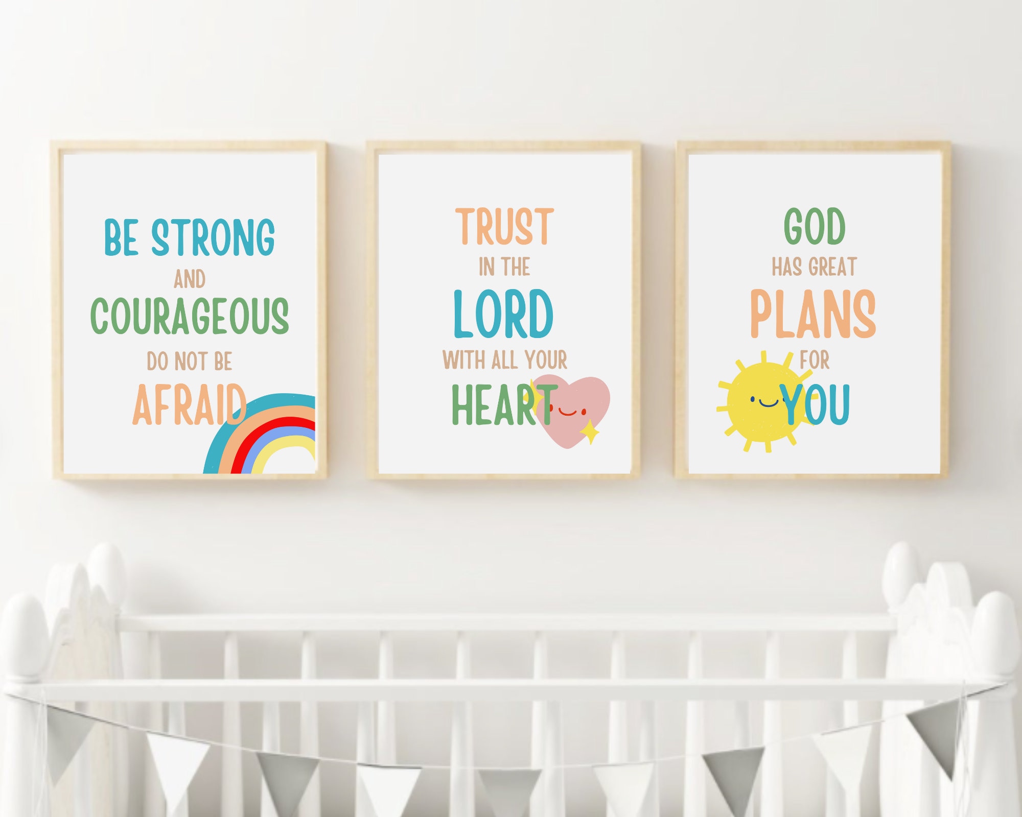 Kids Bible Verse Scripture Poster Wall Art Church Sunday - Etsy