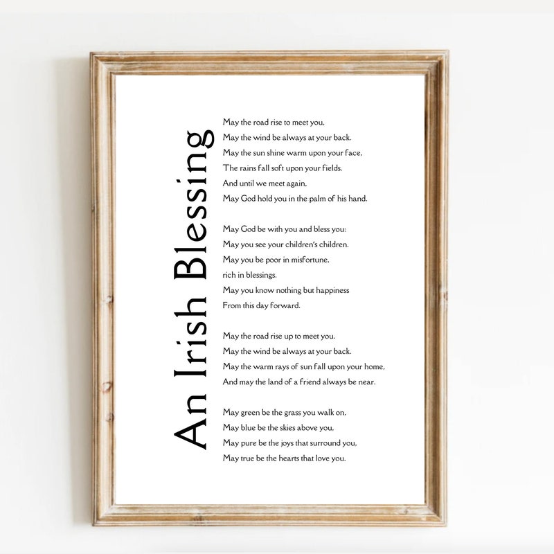 Irish Funeral Blessings - Etsy