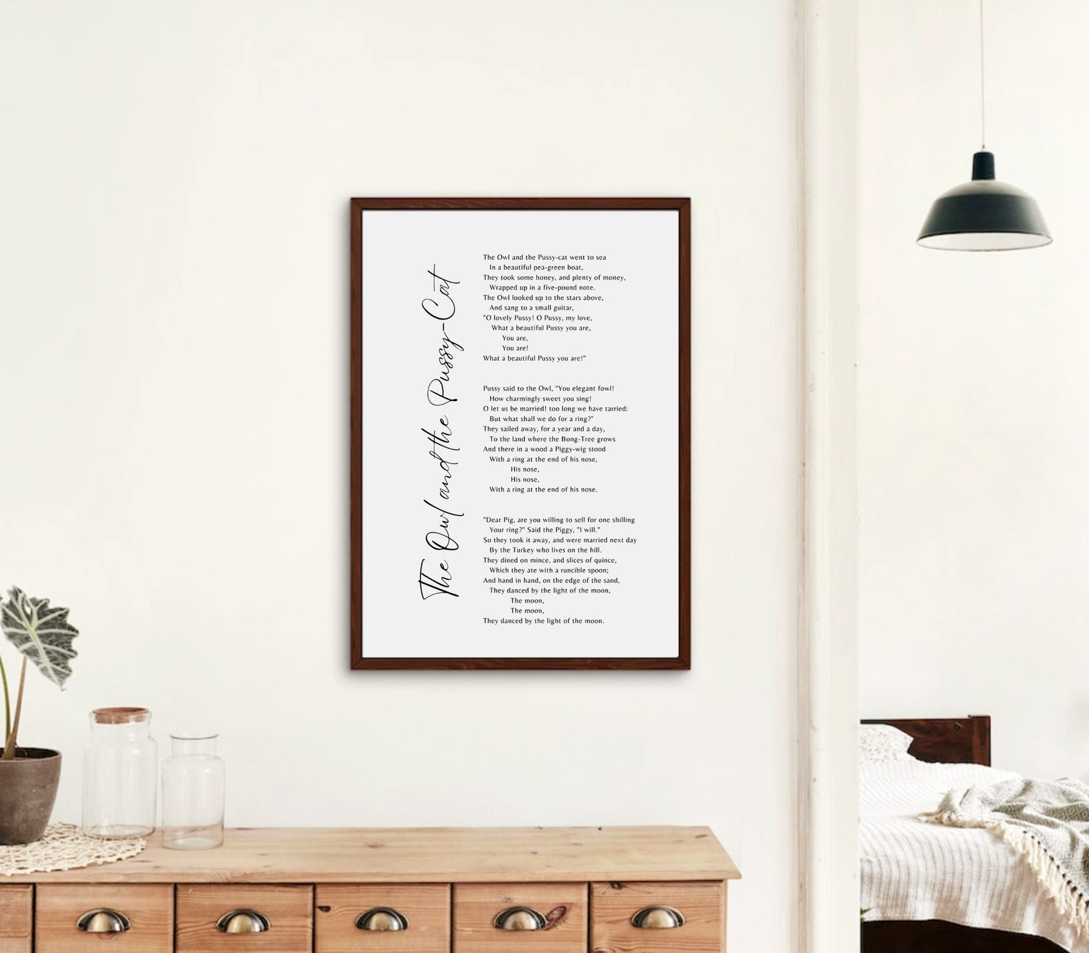 The Owl and the Pussycat by Edward Lear Poem | Wedding Present ...