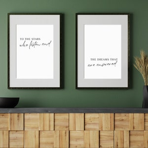 Velaris 'to the Stars Who Listen' Printable Wall Art /ACOTAR Book ...