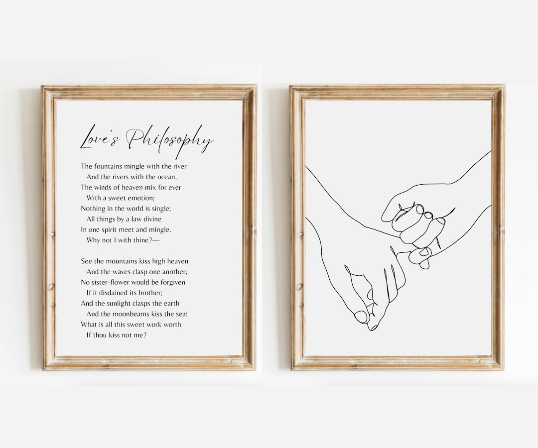Love's Philosophy by Percy Bysshe Shelley Poem | Wedding Present ...