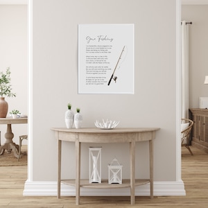 Gone Fishing Poem Ready to Print, Celebration of Life Poem for ...