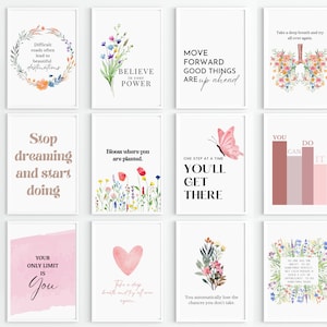 Office Wall Art Set of 20 PRINTABLES Home Office Decor Home Office ...