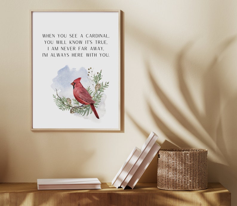 I Am Always With You Cardinal Sign Printable Decor Cardinal - Etsy
