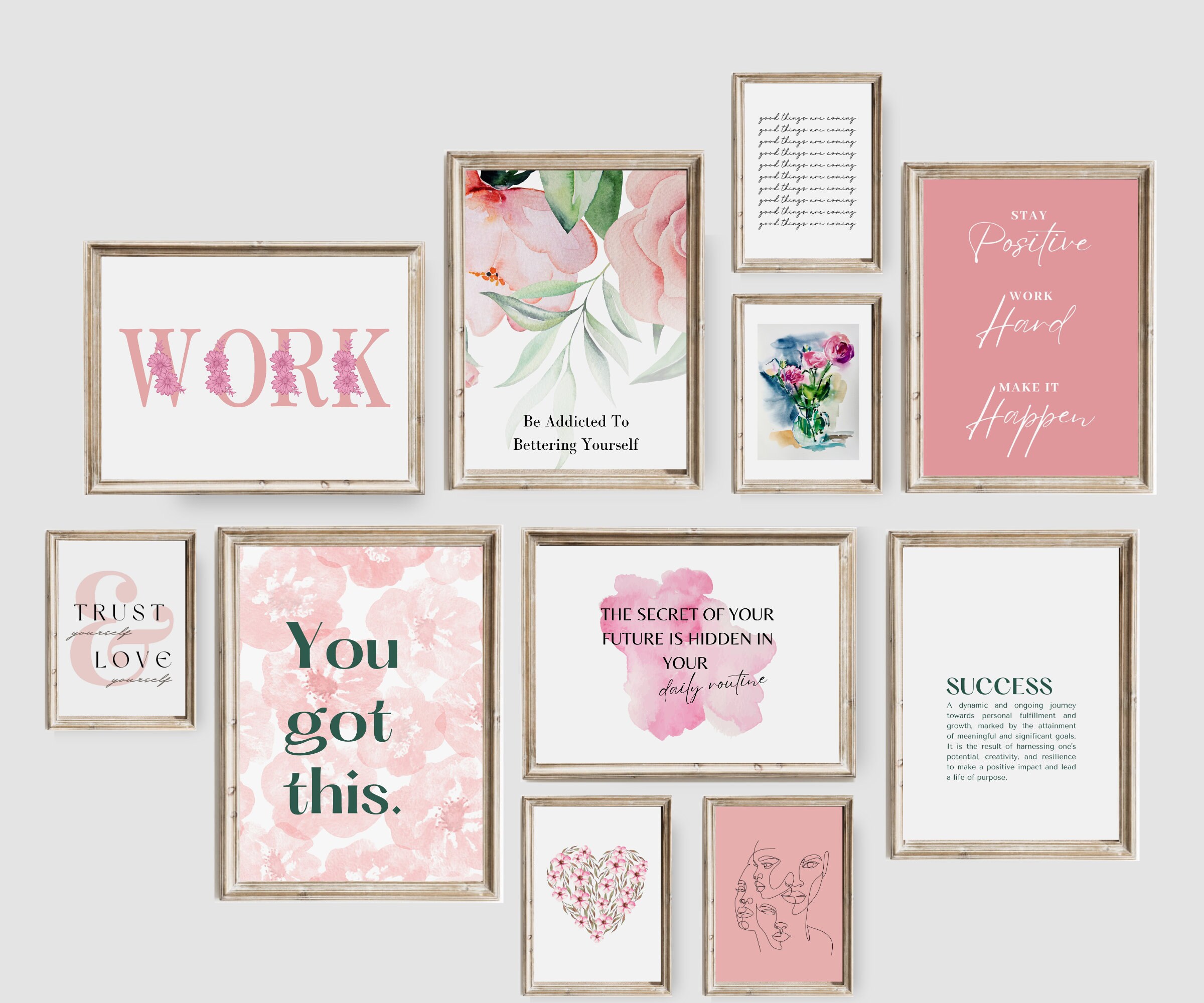Home Office Set of 18 Prints Office Wall Decor Home Office - Etsy