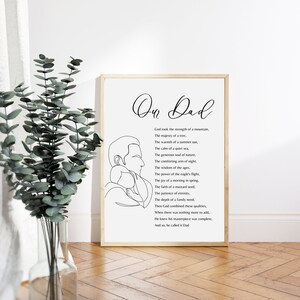 Our Dad | Poem for Father | Gift for Father| Father’s Day Gift | Gift ...