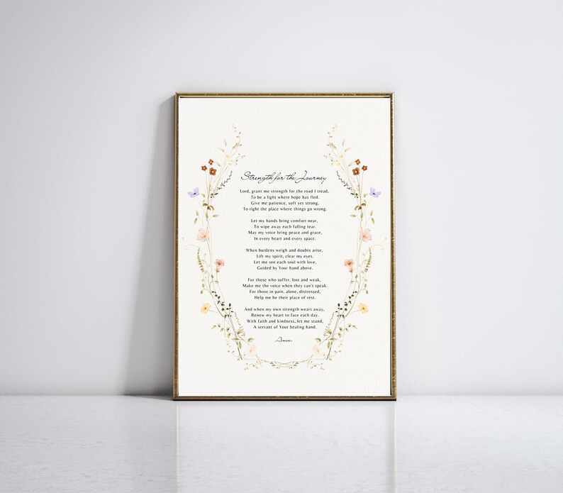 Social Worker Prayer Poem – Inspirational Gift for Social Workers ...