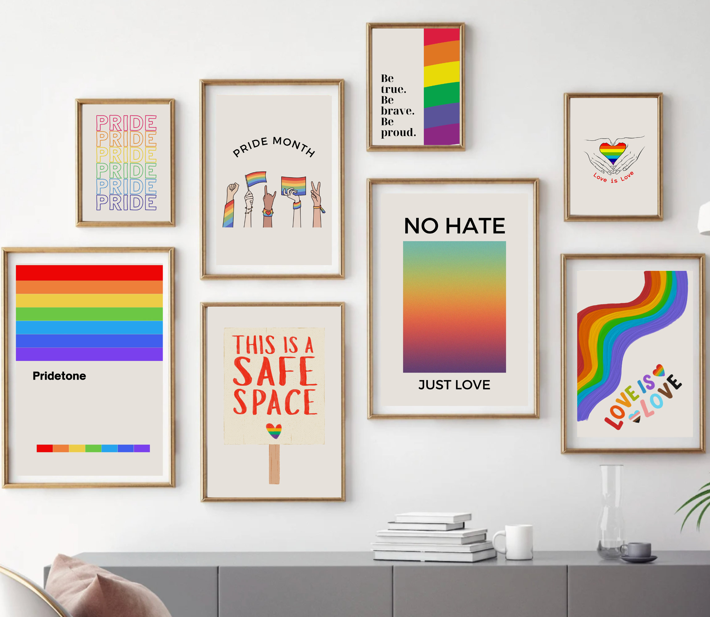 Pride Wall Art 20 PRINTABLES Pride Office Decor Gallery - Etsy