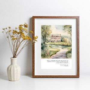 Jane Austen Pride and Prejudice Wall Art, Jane Austen Quote Printables ...