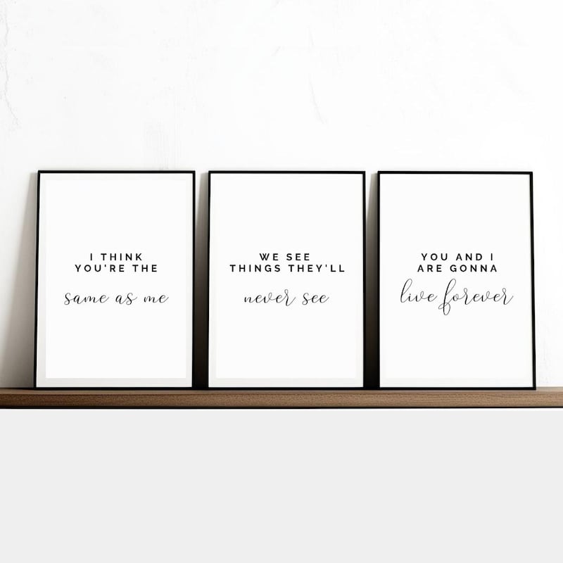 Oasis Prints Live Forever - Etsy