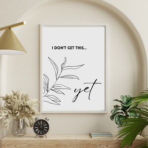 Power of yet Posters Digital Download | Classroom Wall Art ...