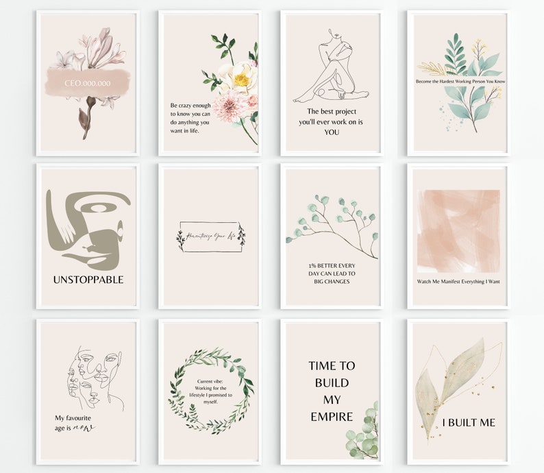 Office Wall Art Set of 15 PRINTABLES Home Office Decor - Etsy