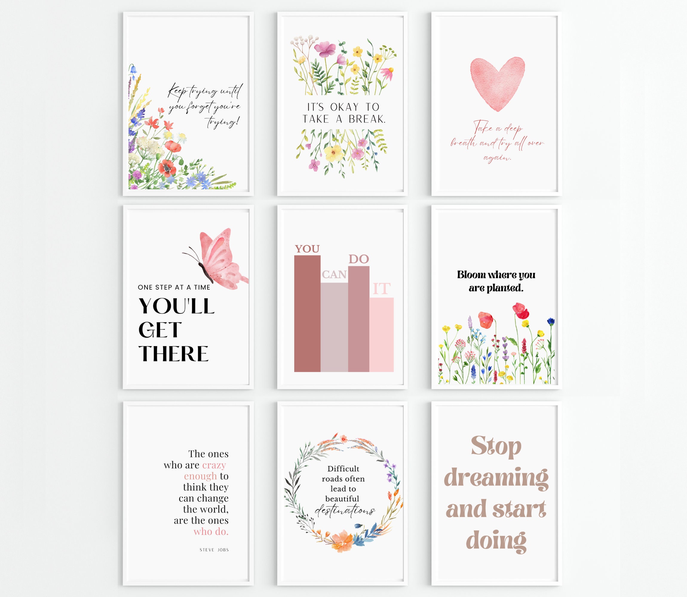 Office Wall Art Set of 20 PRINTABLES Home Office Decor - Etsy Australia