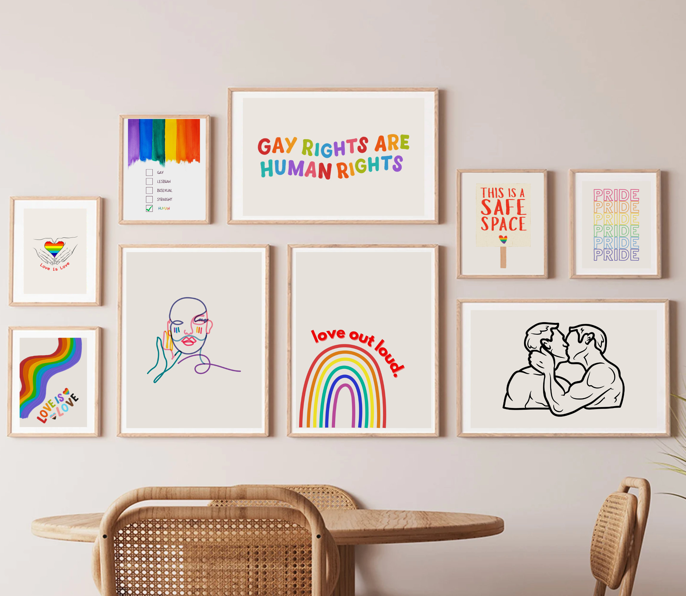 Pride Wall Art 20 PRINTABLES Pride Office Decor Gallery - Etsy