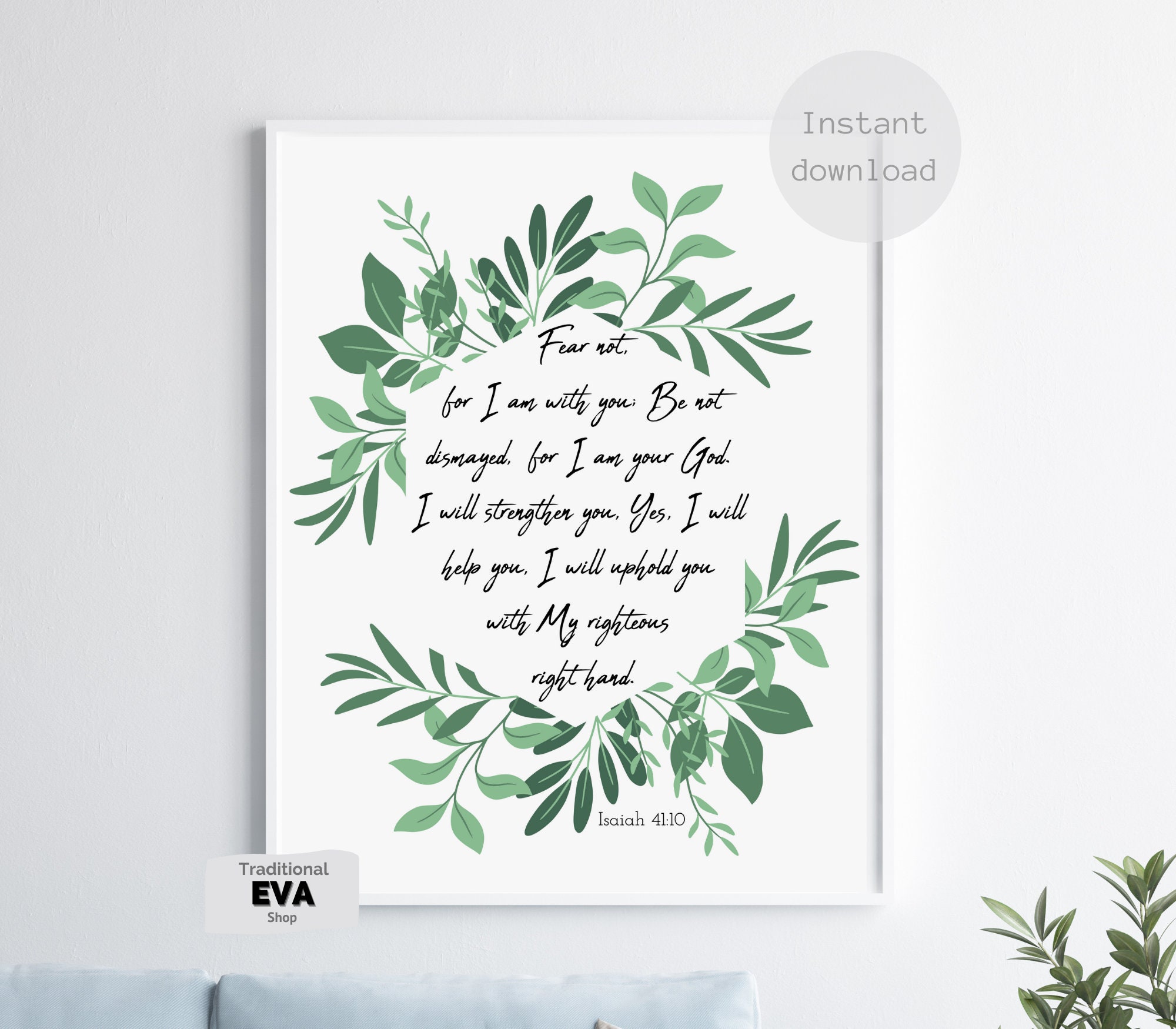 Jesaja 41:10 Fürchte dich nicht denn ich bin mit dir - Etsy.de