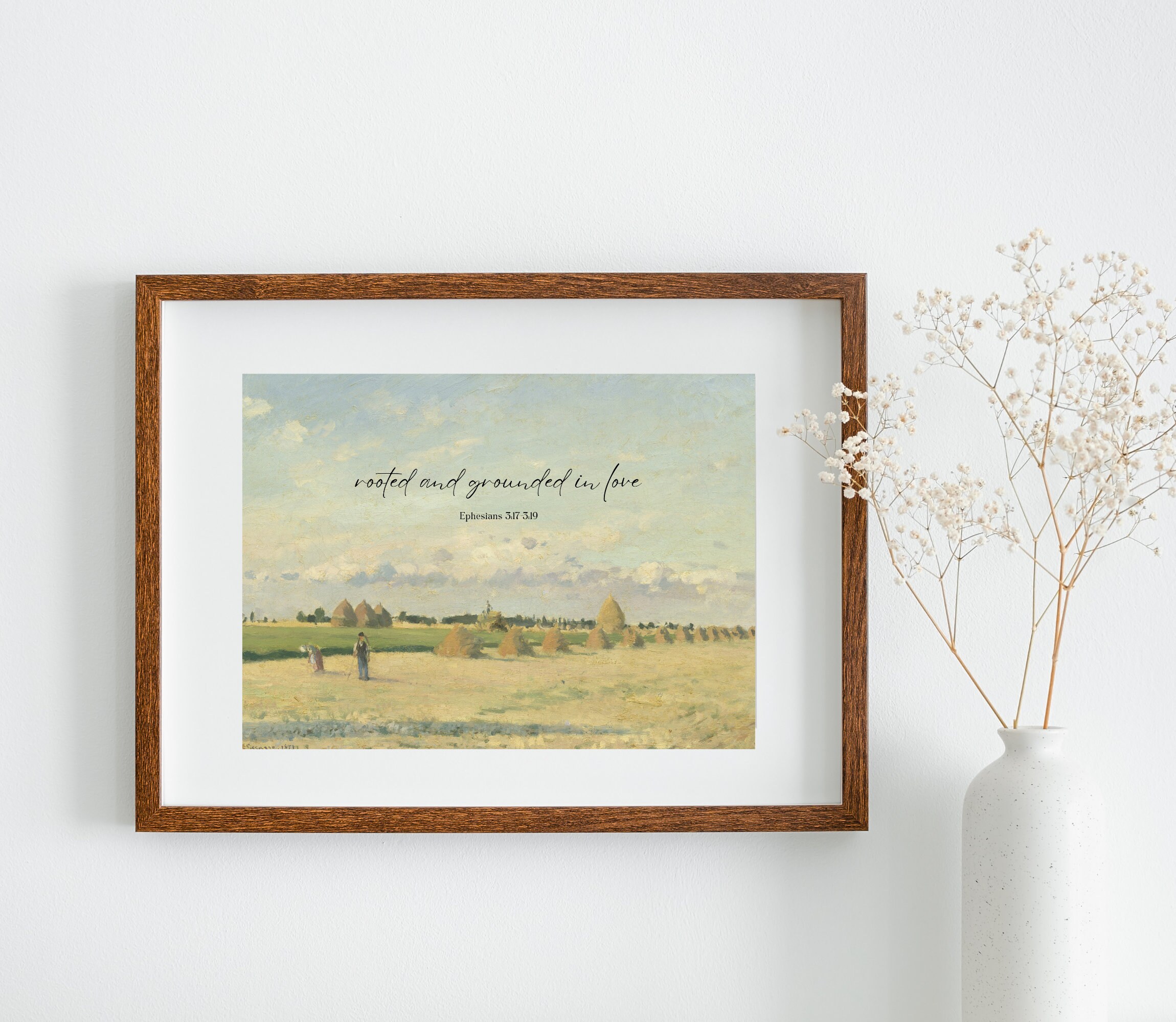 Rooted Grounded Printable Wall Art, Modern Scripture, Farmhouse, Mother ...