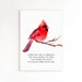 Cardinal Memorial Art Print, Grief Quote, Bereavement Gift (digital ...