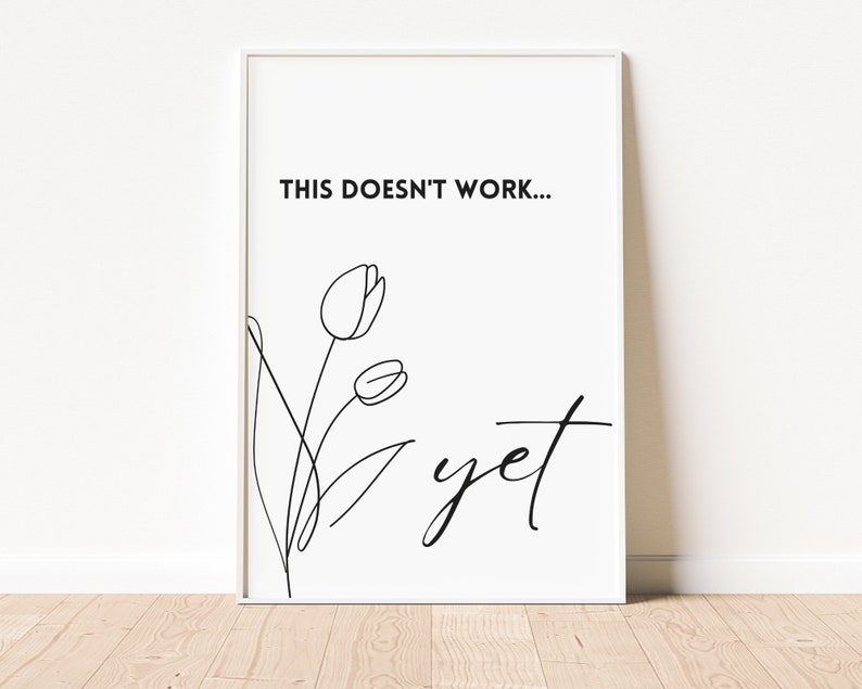 Power of yet Posters Digital Download | Classroom Wall Art ...