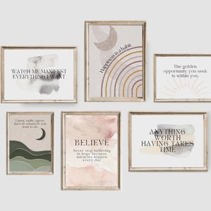 Office Wall Art | Set of 20 PRINTABLES | Home Office Decor | Home ...