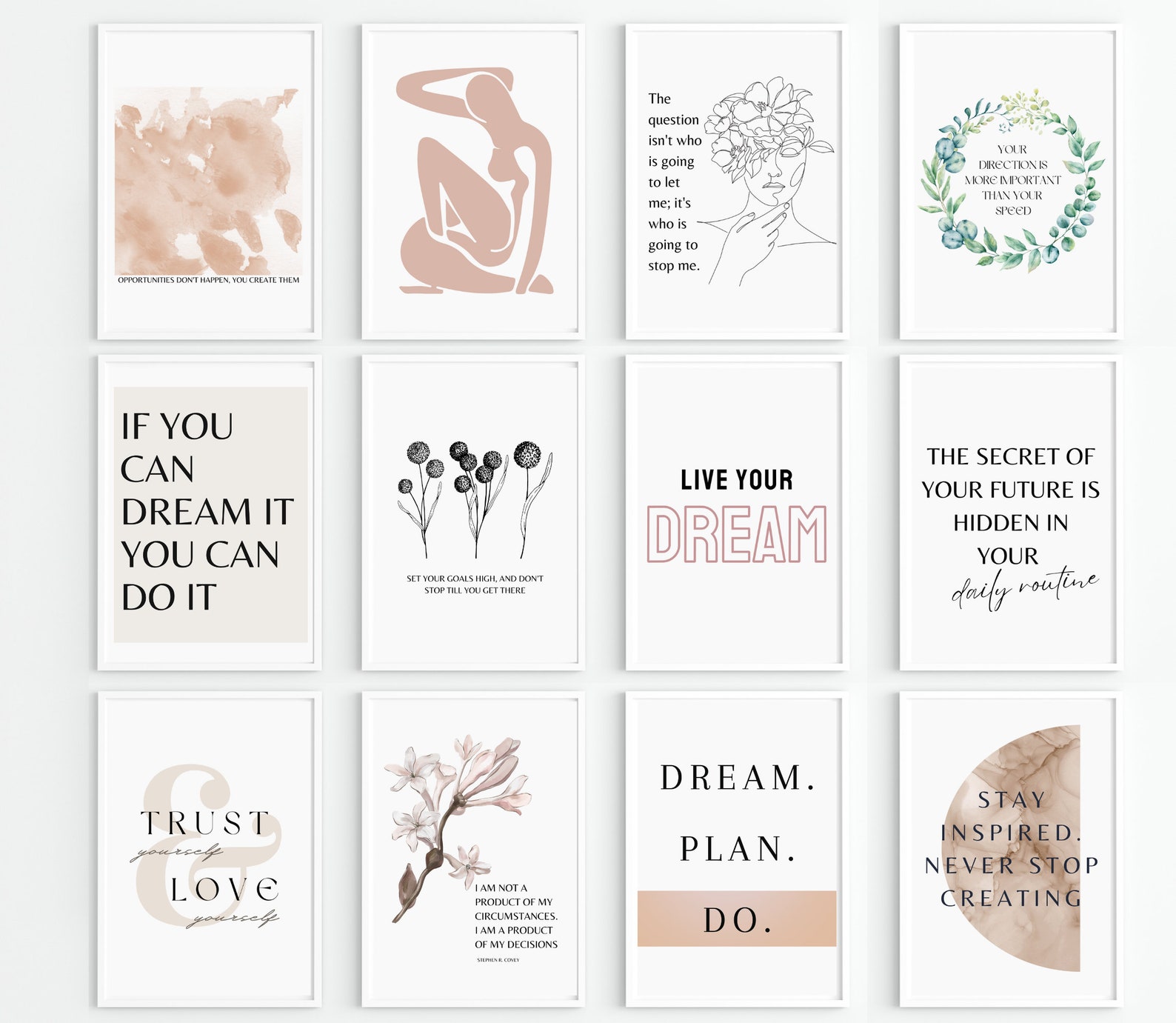 Office Wall Art Set of 20 PRINTABLES Home Office Decor - Etsy