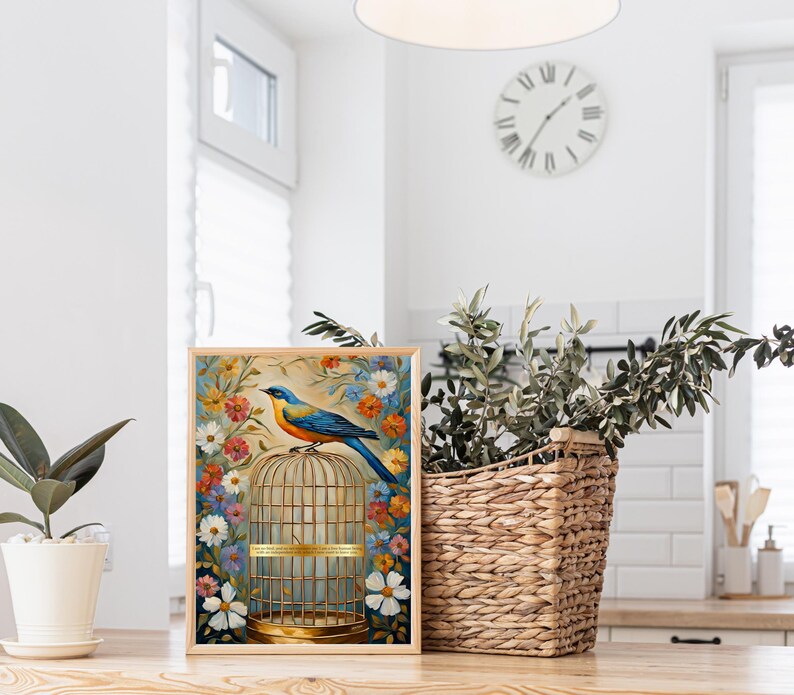 Charlotte Brontë Charlotte Brontë Wall Art, I Am No Bird Quote ...