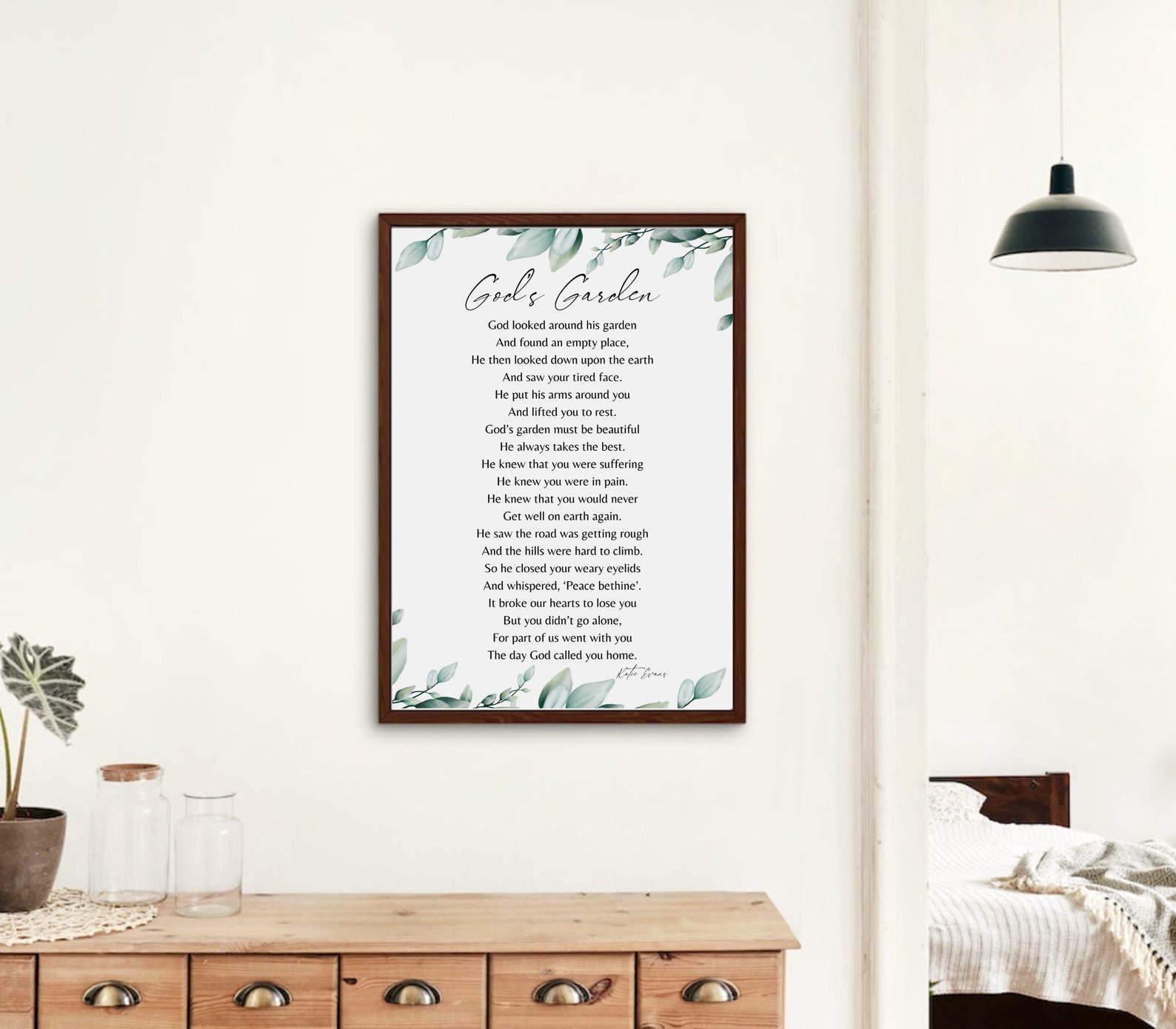 God's Garden | Suffering | Pain | Funeral Poem | Sympathy Gift | Death ...