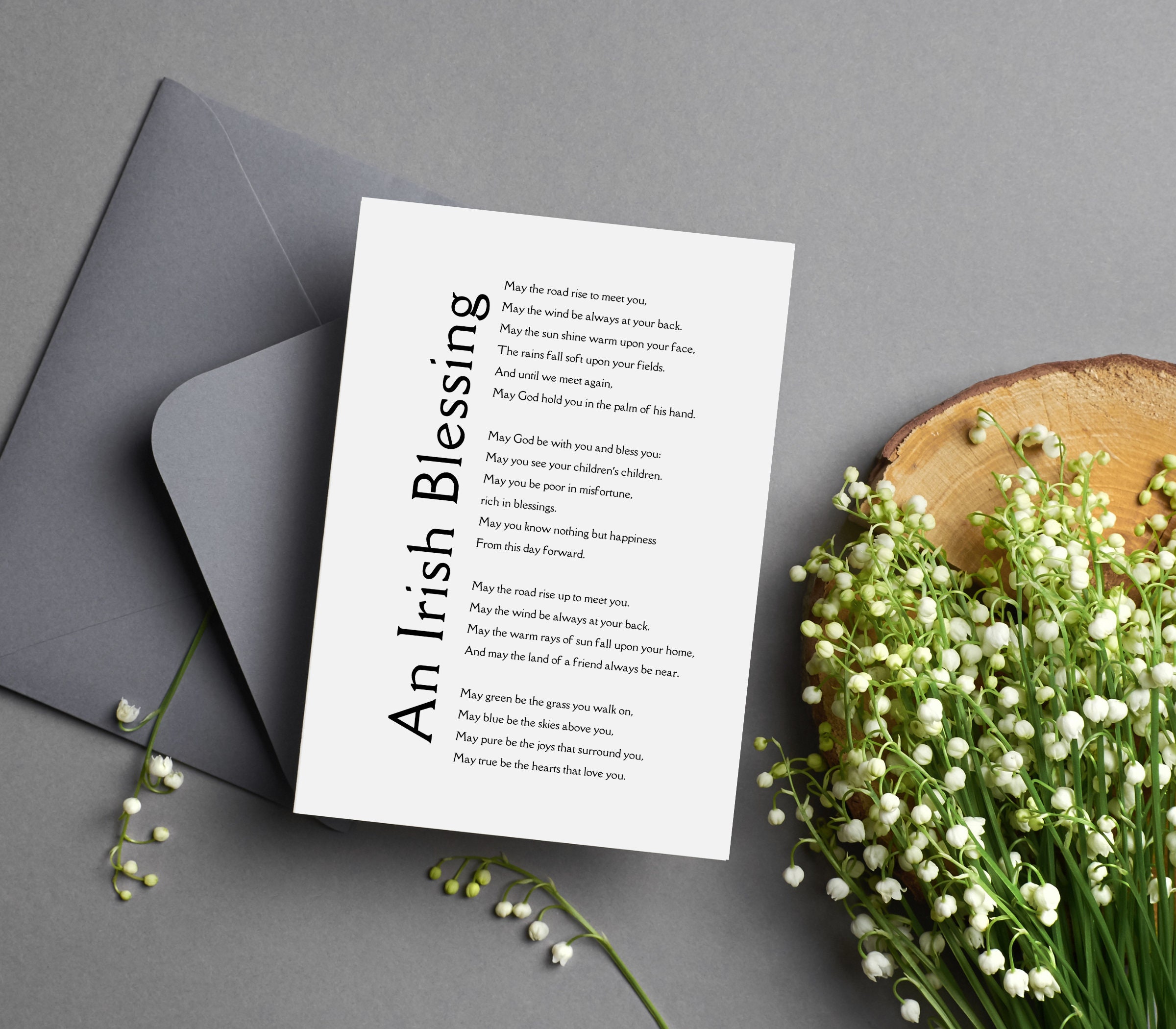 An Irish Blessing Poem Ready to Print Celebration of Life - Etsy UK