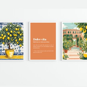Italian Kitchen Wall Decor | Kitchen Wall Art Set of 6 PRINTABLES ...
