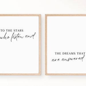Velaris 'to the Stars Who Listen' Printable Wall Art /ACOTAR Book ...