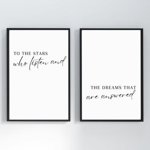 Velaris 'to the Stars Who Listen' Printable Wall Art /ACOTAR Book ...