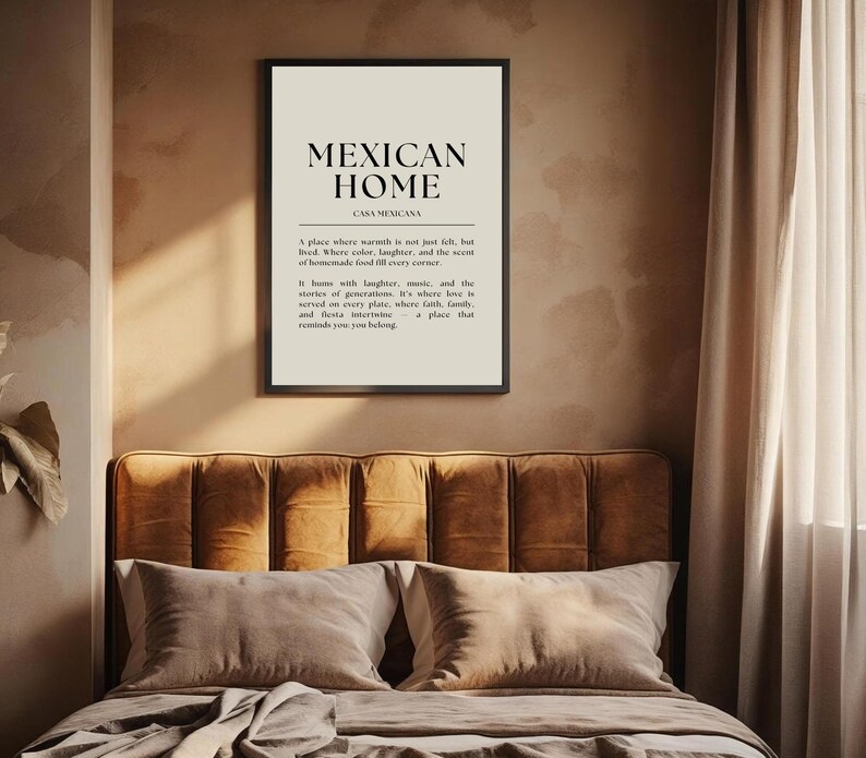 Mexican Home Definition Art Print: Hispanic Culture Decor (digital ...