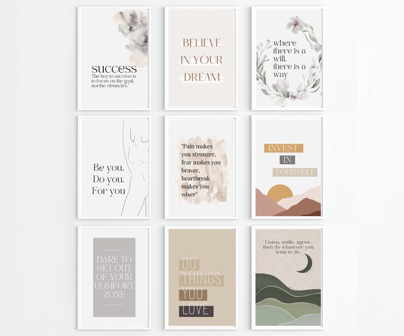 Office Wall Art Set of 20 PRINTABLES Home Office Decor - Etsy