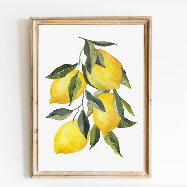 Lemon Print - Etsy