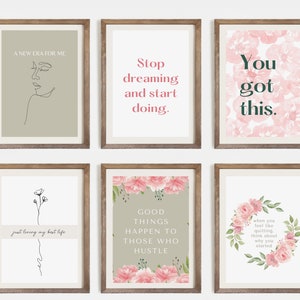 Home Office Set of 18 Prints, Office Wall Decor, Home Office Decor ...