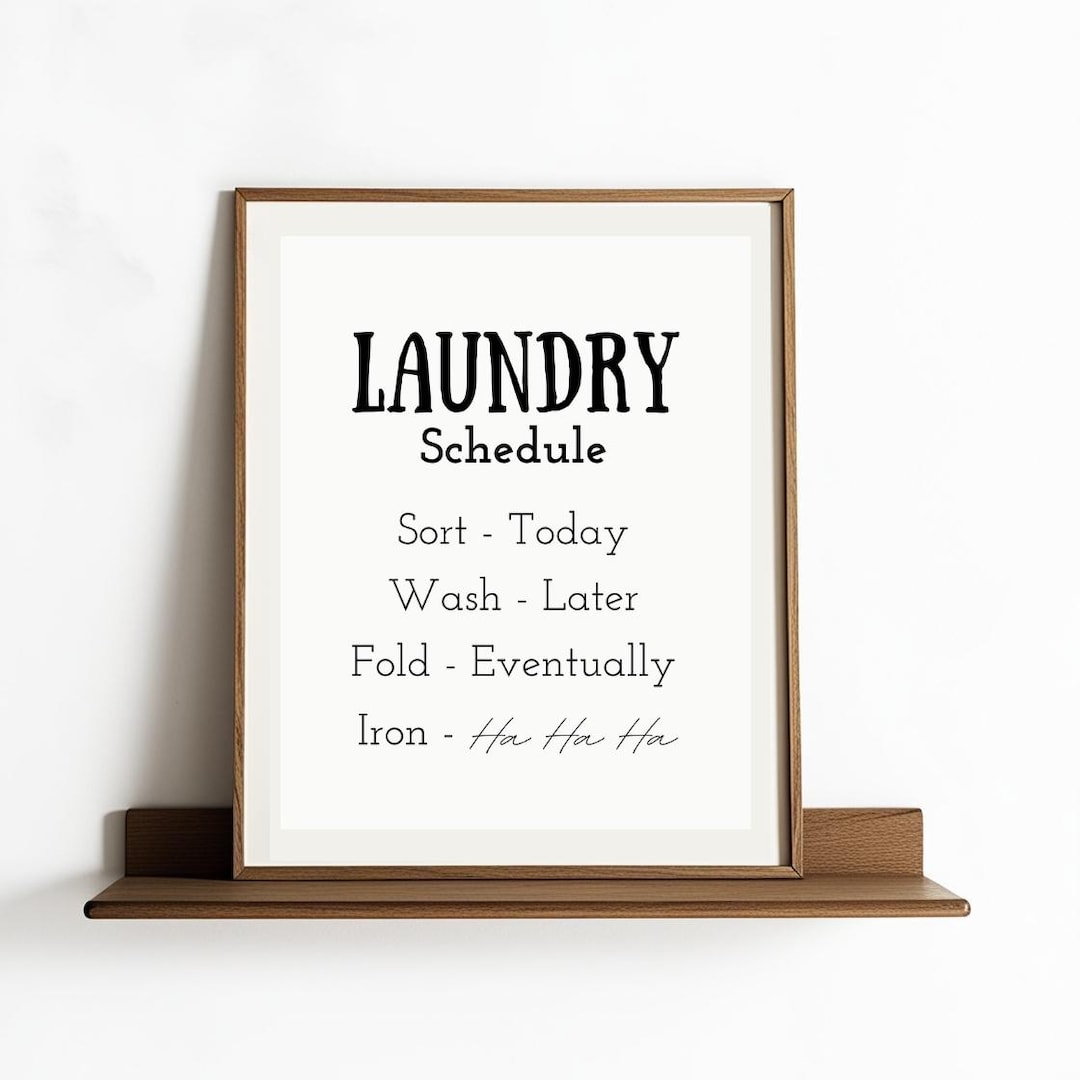 Laundry Quote, Funny Laundry Print, Housewarming Gift, Printable ...