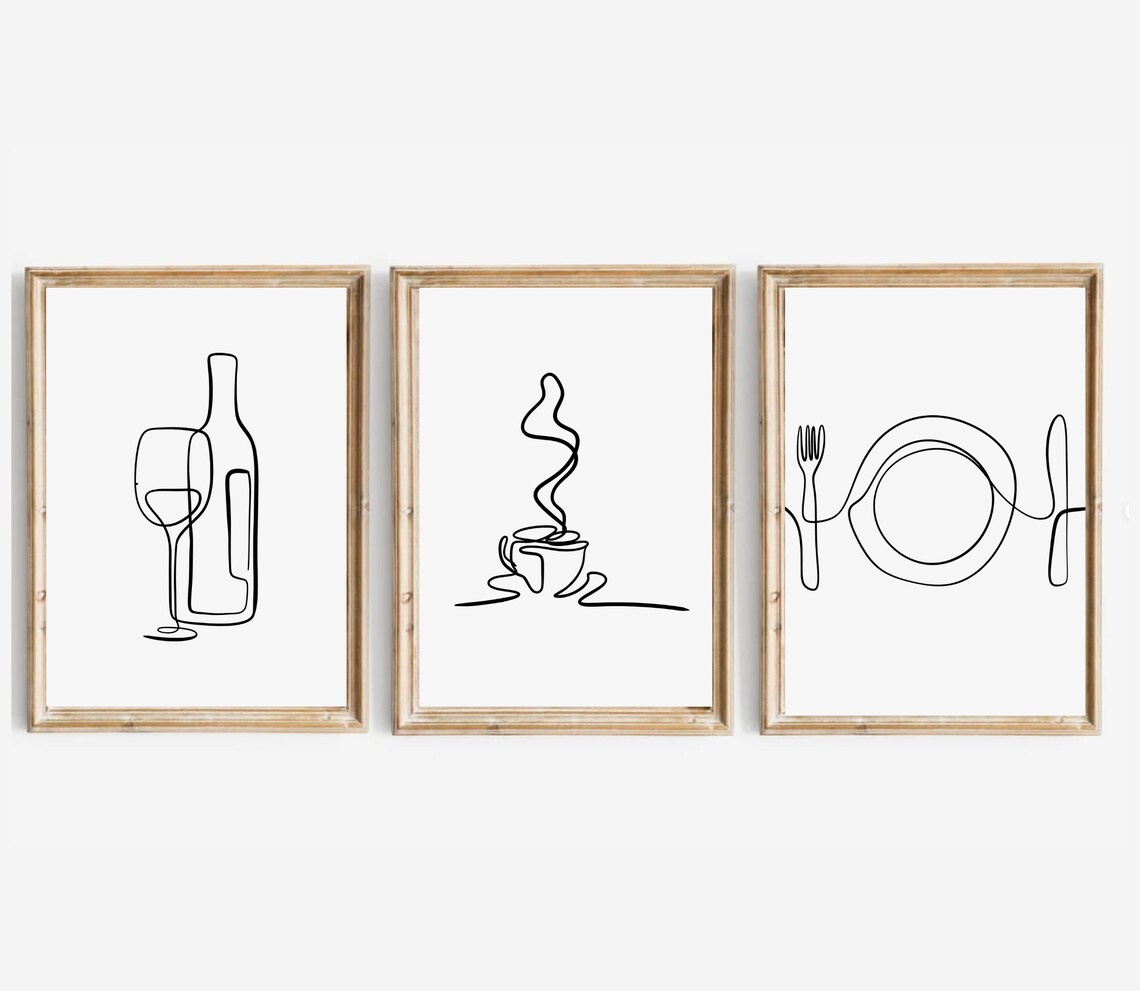 Kitchen Prints Set of 3 Kitchen Decor Kitchen Art Kitchen - Etsy