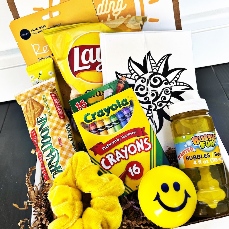 Yellow Snack Box - Etsy