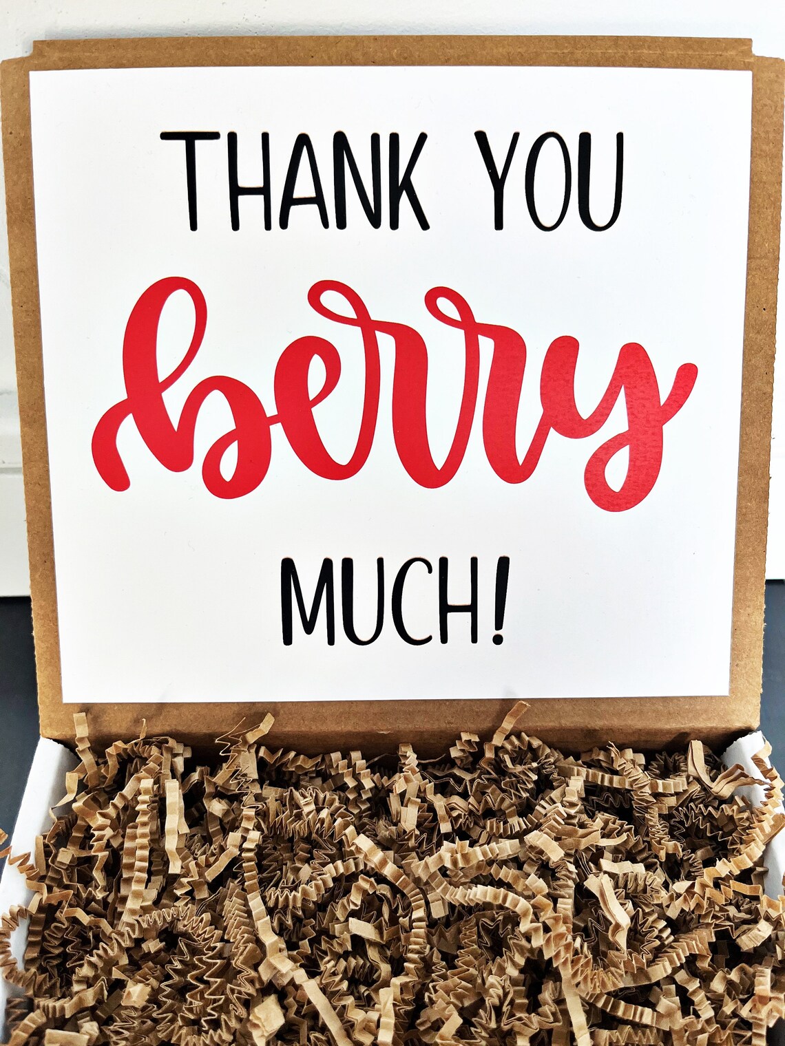 Thank You Berry Much Gift Box Thank You Red Snack Care - Etsy