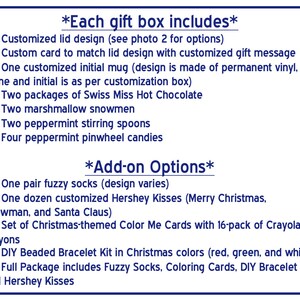 Hot Chocolate Christmas Gift Set - Mug Christmas Gift Box - Hot Cocoa ...