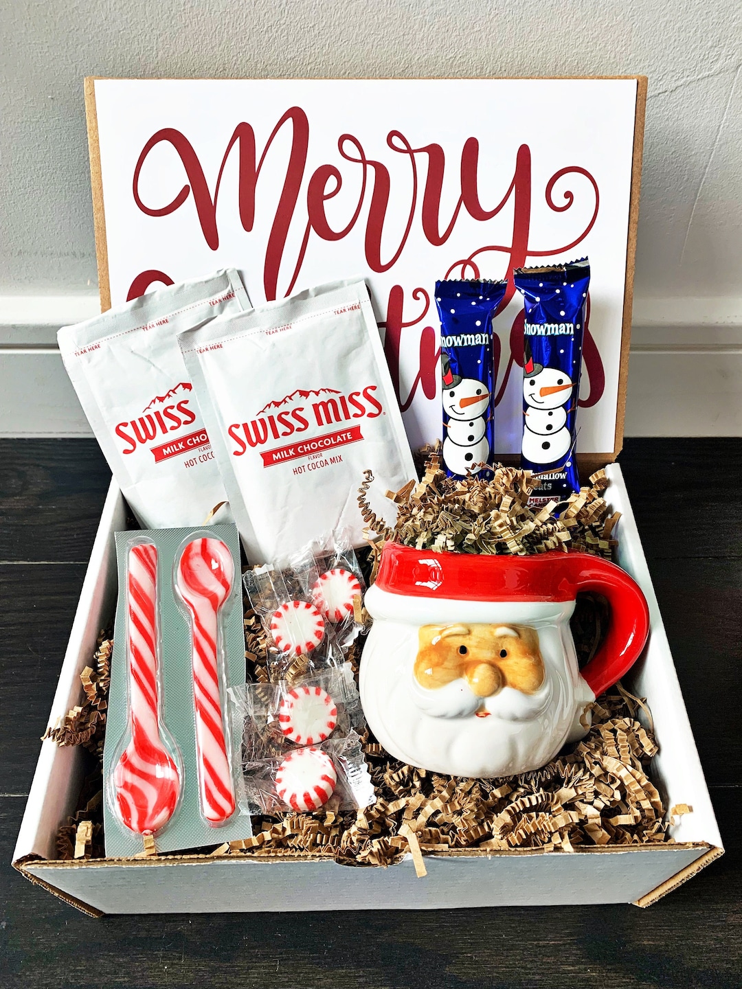 Hot Chocolate Christmas Gift Set - Mug Christmas Gift Box - Hot Cocoa ...
