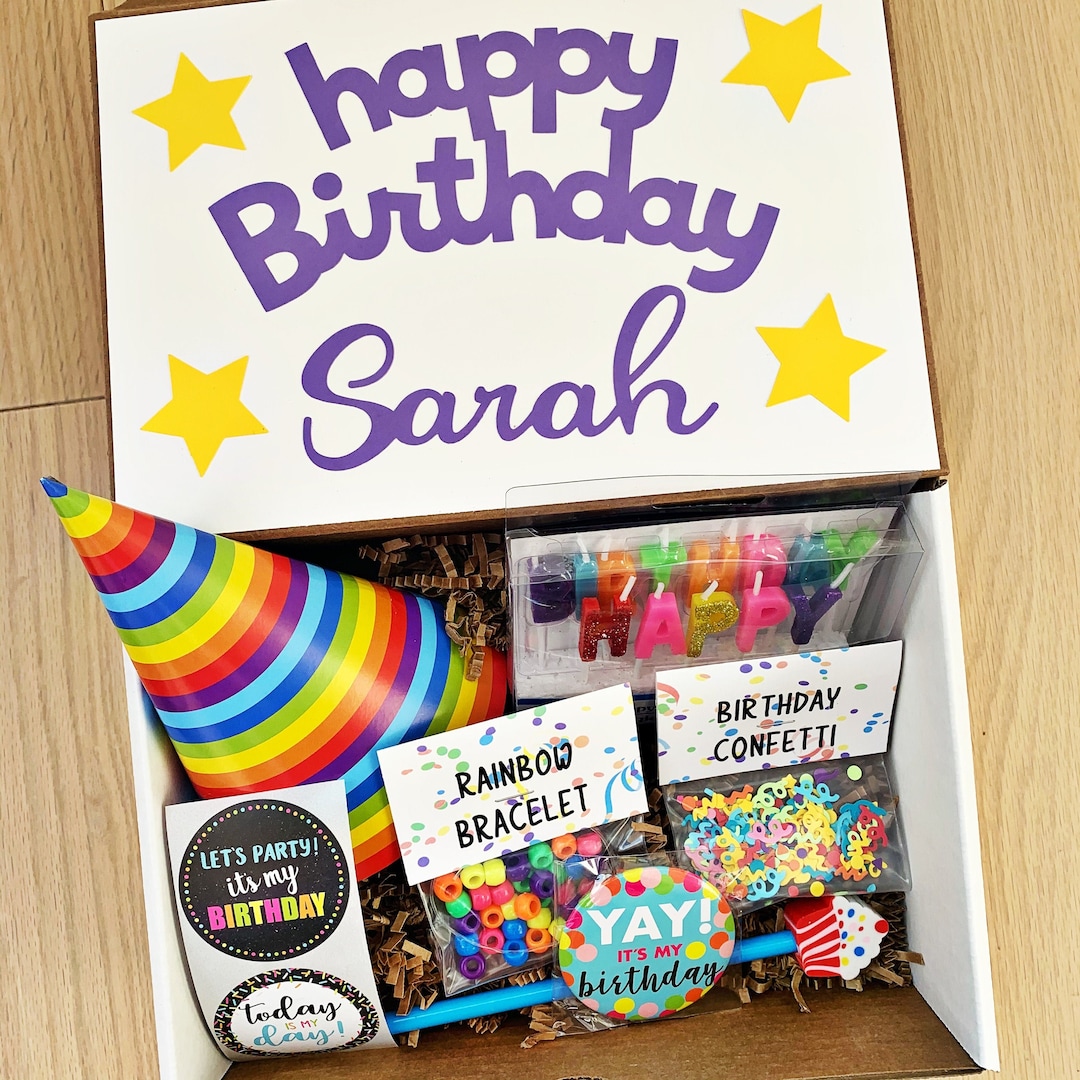 Happy Birthday Gift Box - Custom Gift Box - Gift Box - Gift Ideas ...