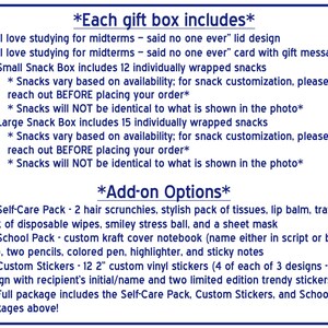 Midterms College Care Package - Custom College Care Package - College ...