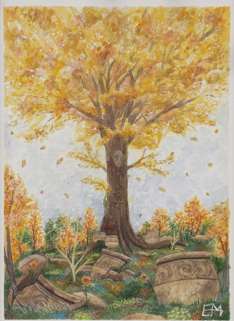Erdtree Watercolour Painting - Etsy